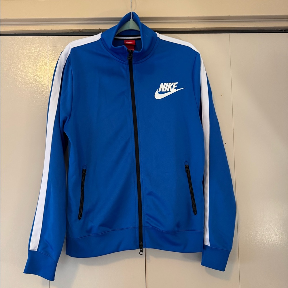 Nike Retro Tribute Warmup Jacket Blue And White Strip… - Gem